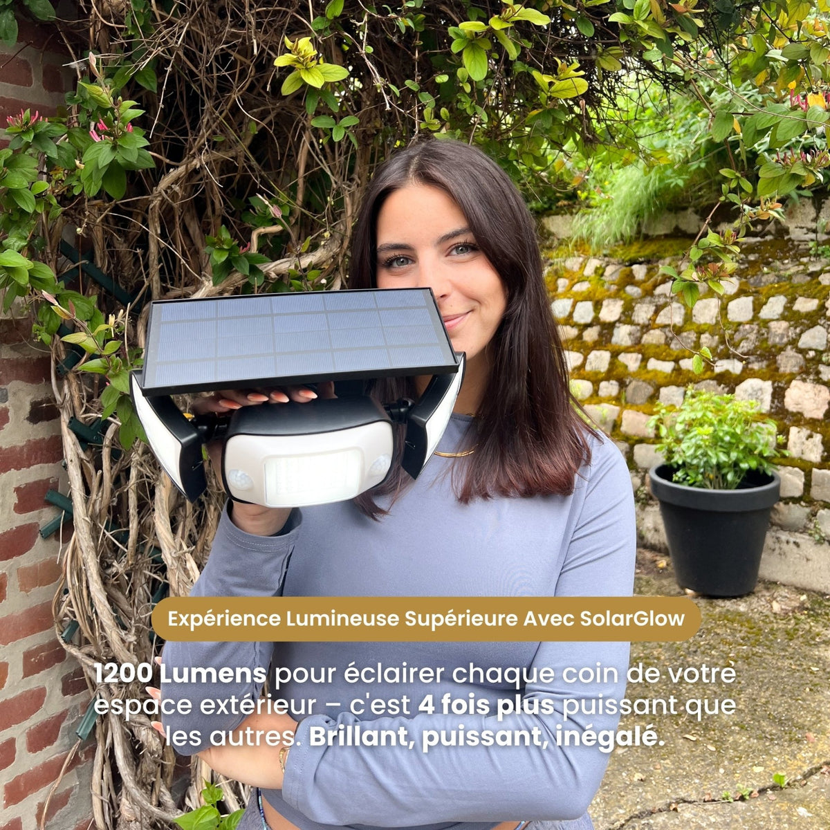 SolarGlow™ | Lampe Solaire Extérieur à Détecteurs de Mouvements